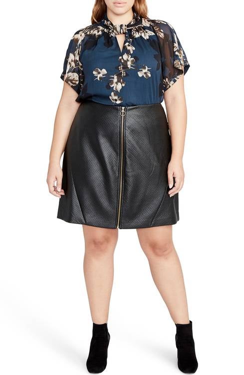 Cute Plus Size Leather And Suede Skirts For The Summer