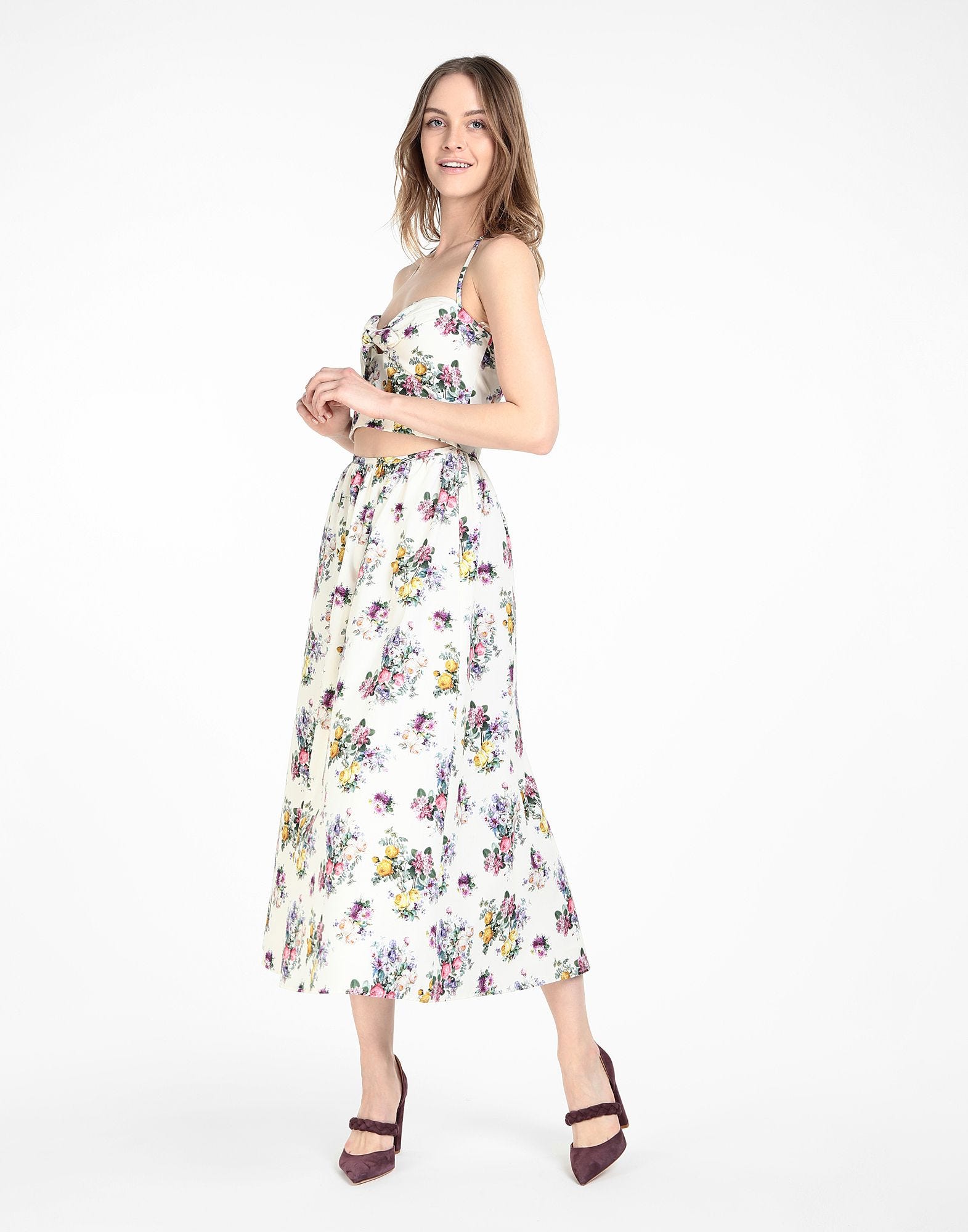 8 by Yoox + White Floral Dress