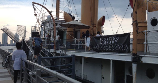 The Floating Library Arrives In Manhattan
