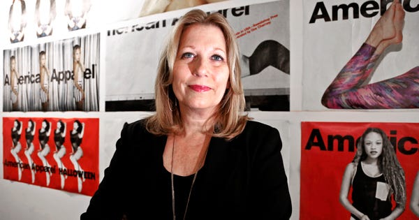 American Apparel CEO Paula Schneider Pinata