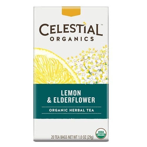 Celestial Organics + Herbal Tea, Lemon and Elderflower