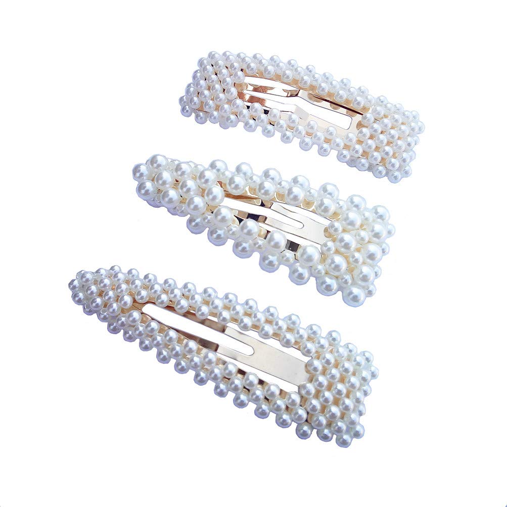 Hithop + Artificial Pearl Barrettes