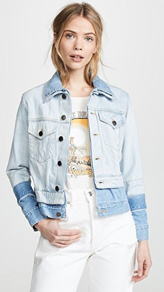 Alice + Olivia + Two Tone Double Jacket