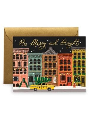 Rifle Paper Co + Boxed City Holiday Eight-Pack Card Set