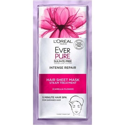 L’Oreal Paris + Ever Pure Intense Repair Hair Sheet Steam Treatment Mask