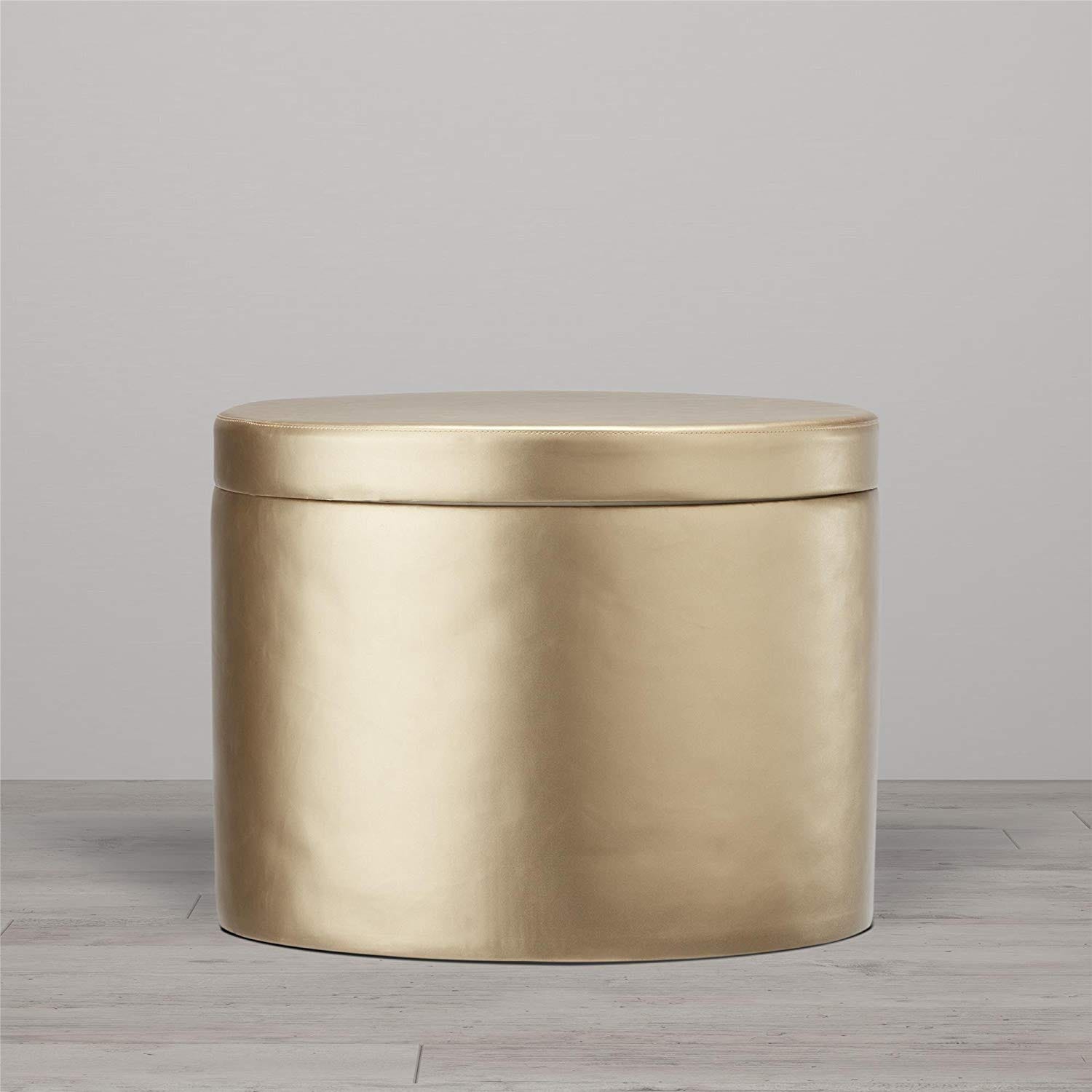 Little Seeds + Little Seeds Metallic Ottoman, Gold