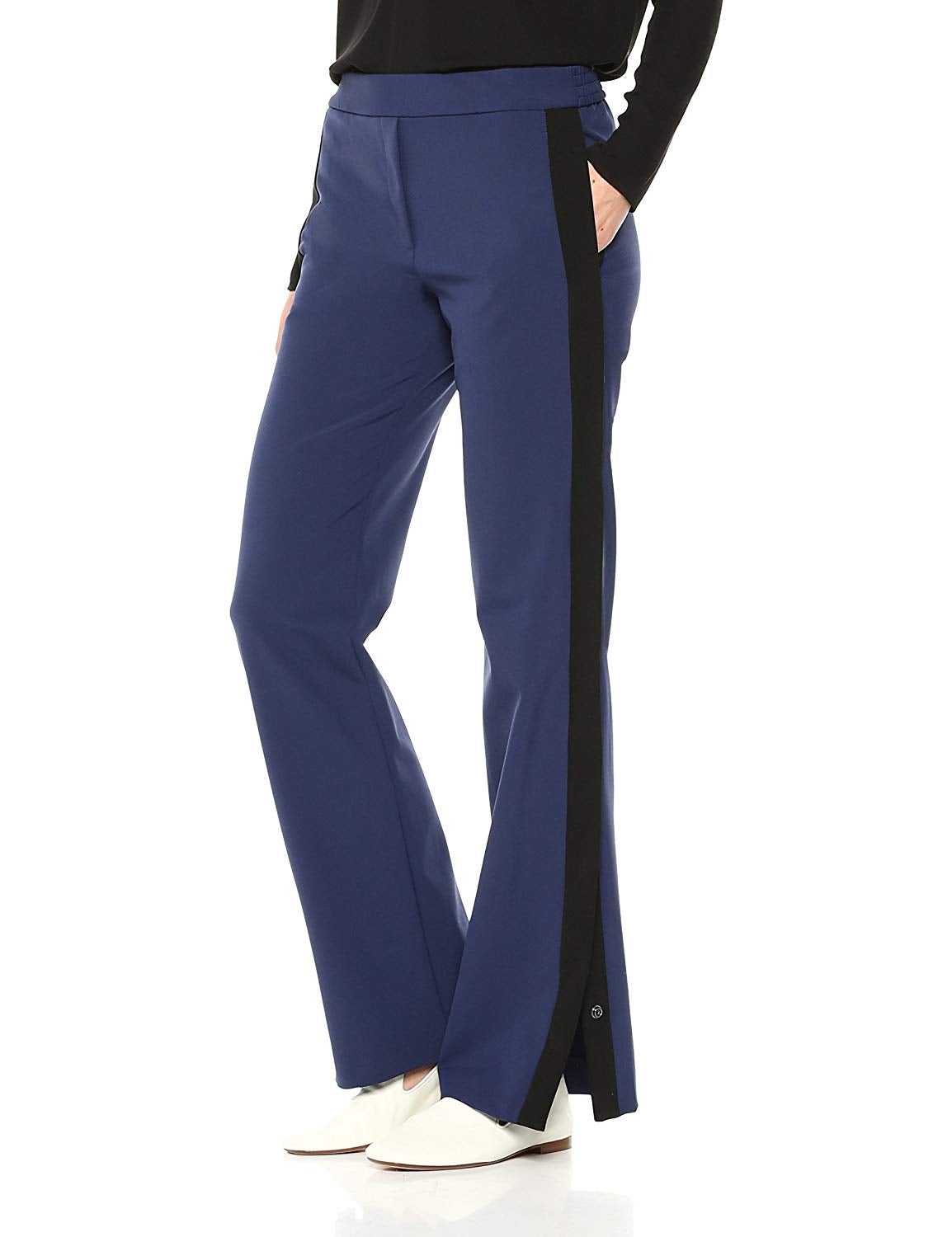 Theory + Wide Leg Pull on Snap Pant