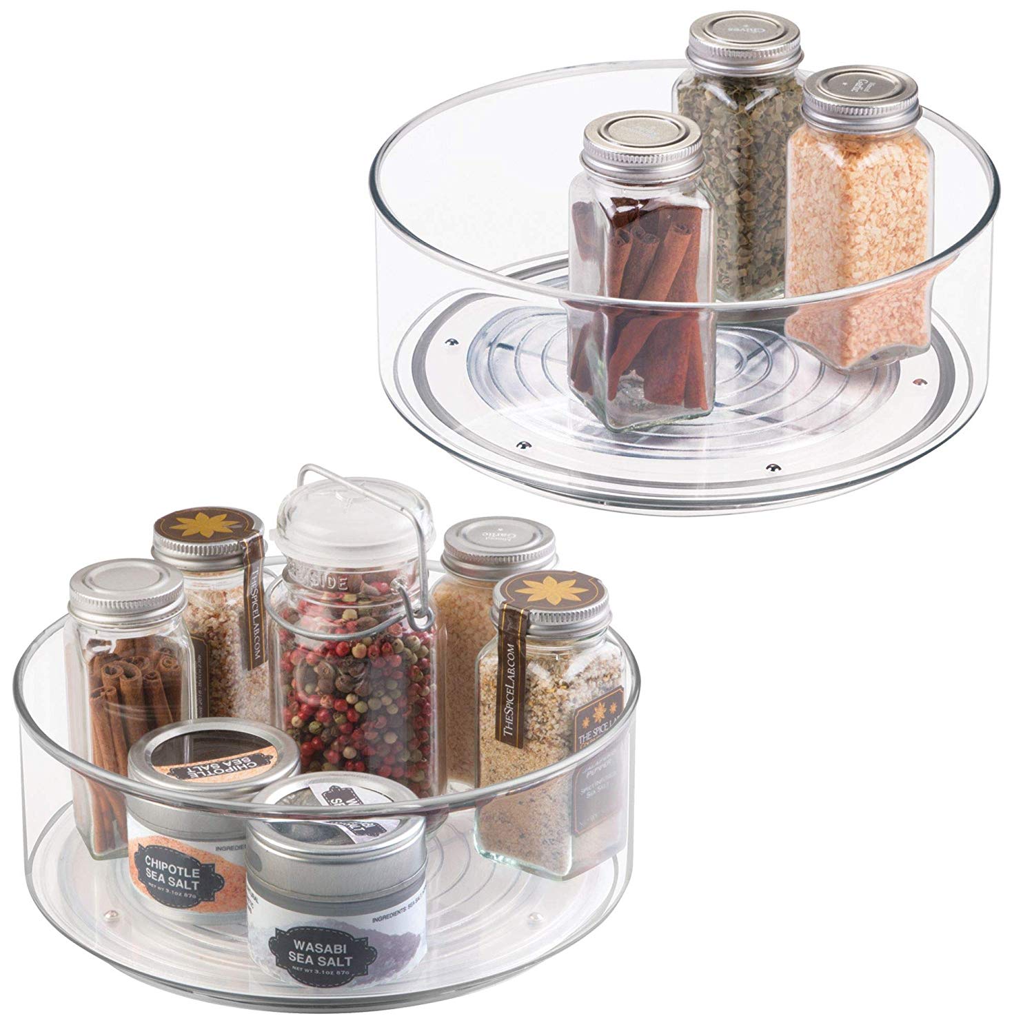 mDesign + Lazy Susan Spinning Food Storage