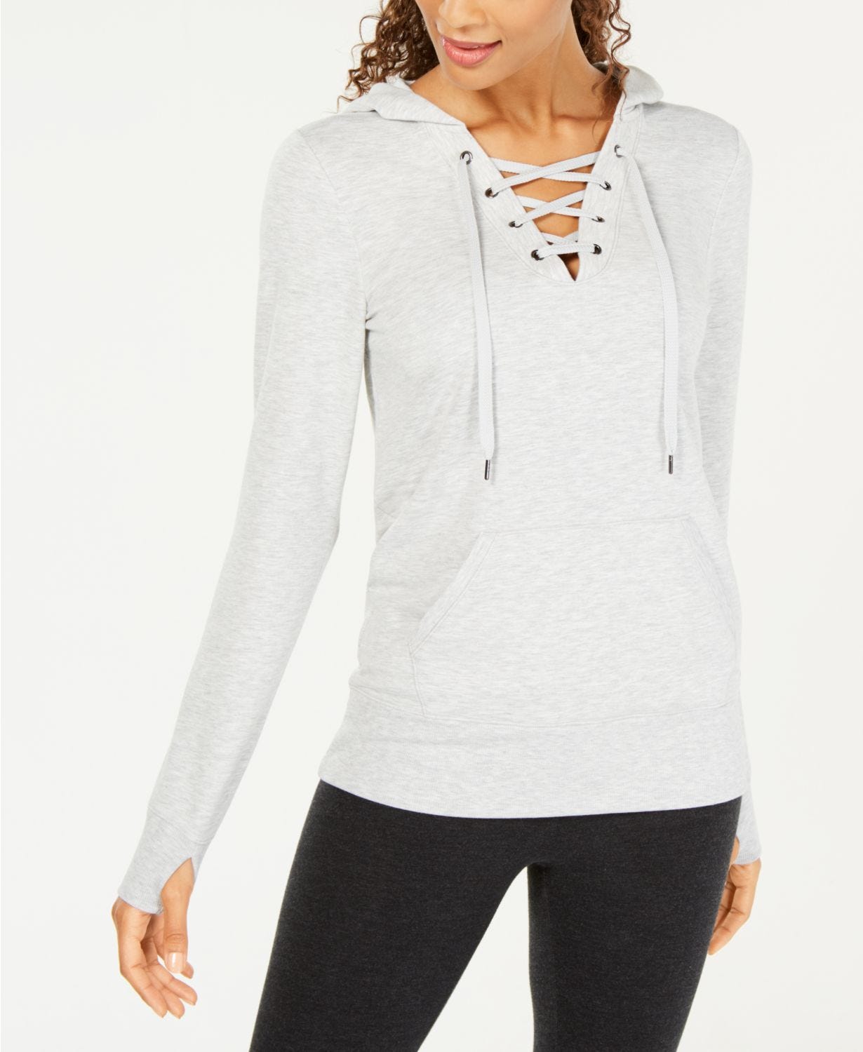 Ideology + Lace-Up Hoodie