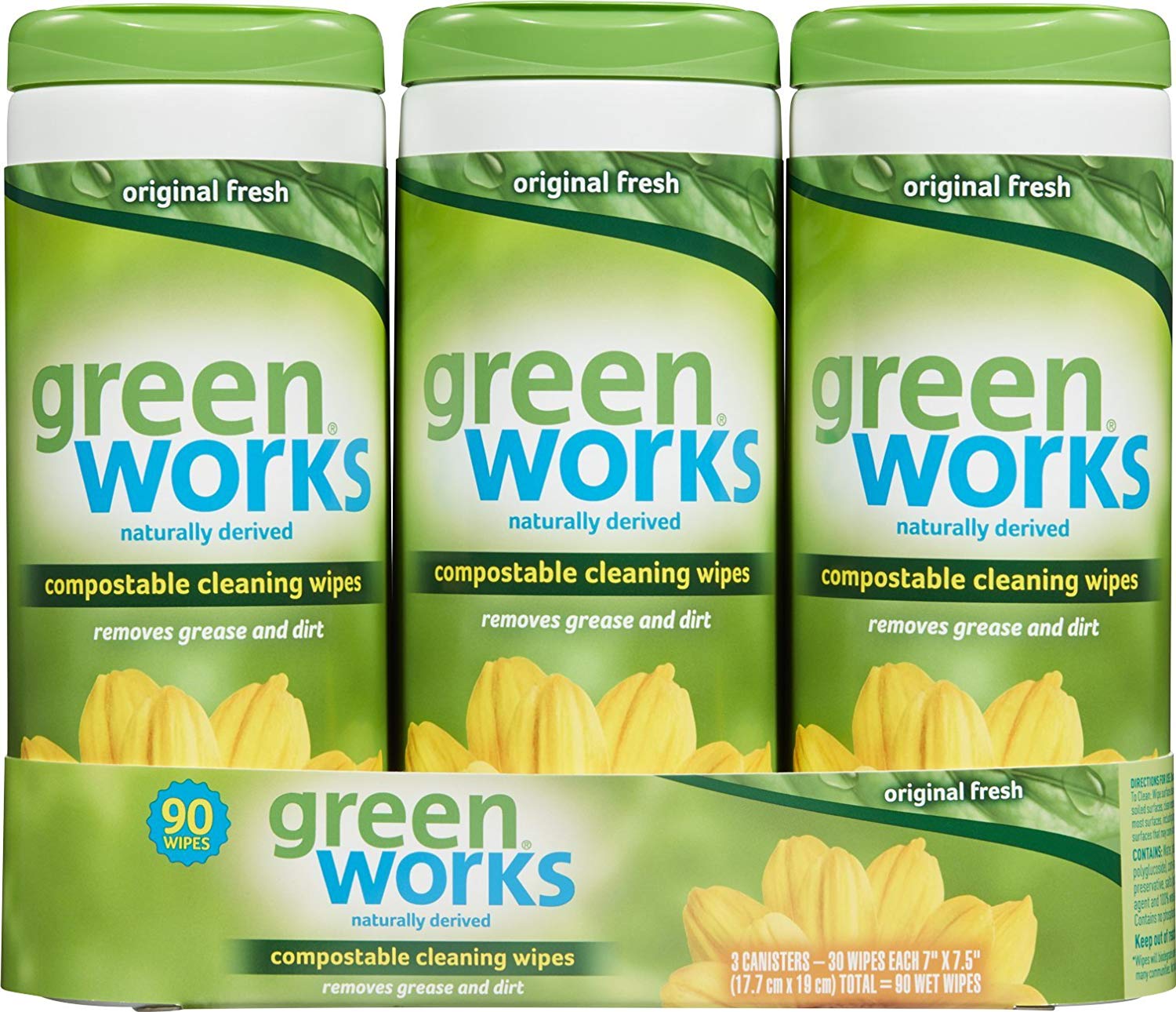 Green Works + Green Works Compostable Cleaning Wipes, Biodegradable ...