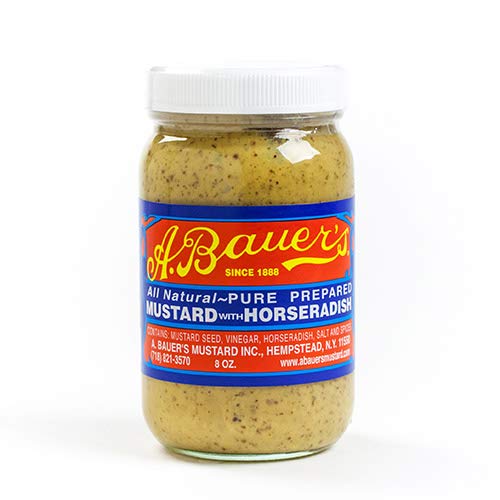 A. Bauer’s + Pure Prepared Mustard with Horseradish (8 ounce)