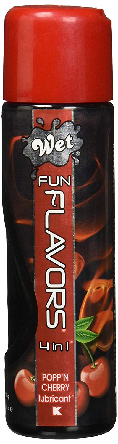 Wet + Wet Cherry Flavored Lube, Fun Flavors 4 In 1 Warming Water Based ...