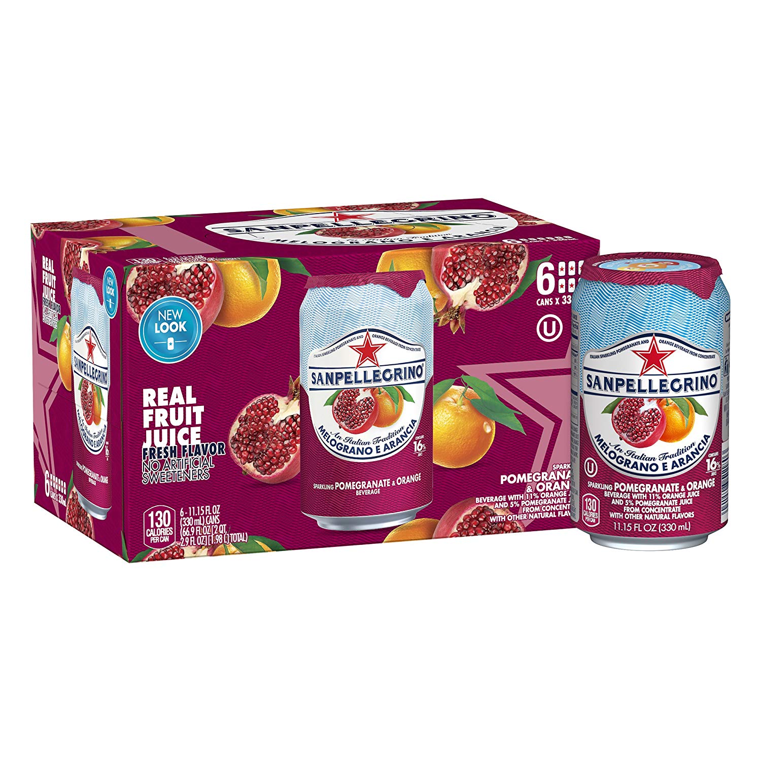 San Pellegrino + San Pellegrino Sparkling Fruit Beverages, Melograno e ...