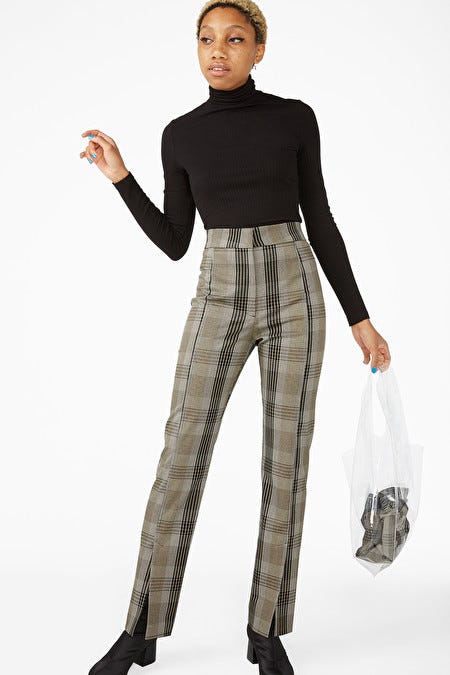Monki + Front slit Trousers