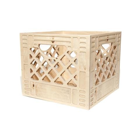 WAAM Industries + Classic Wooden Milk Crate
