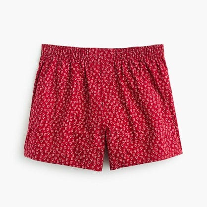 J.Crew + Red Heart Print Boxers