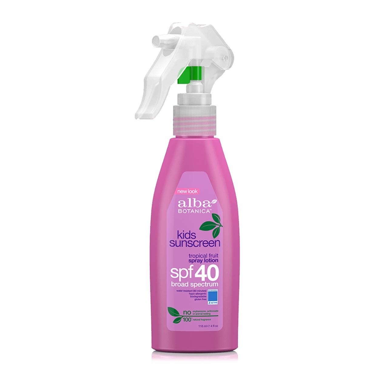Alba Botanica + Very Emollient Kids Sunscreen Spray SPF 40 4oz