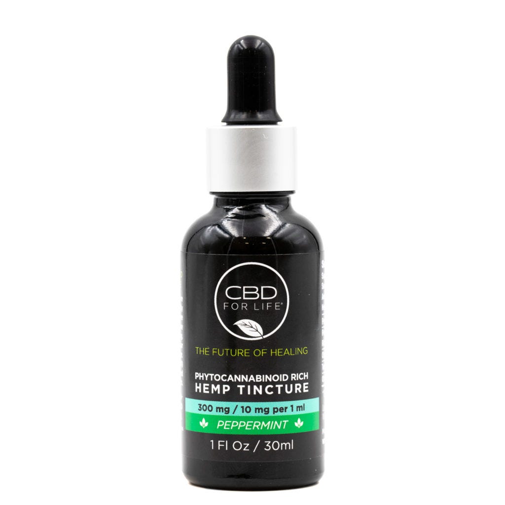 CBD For Life + Phytocannabinoid Rich Hemp Tinctures-Peppermint 300mg