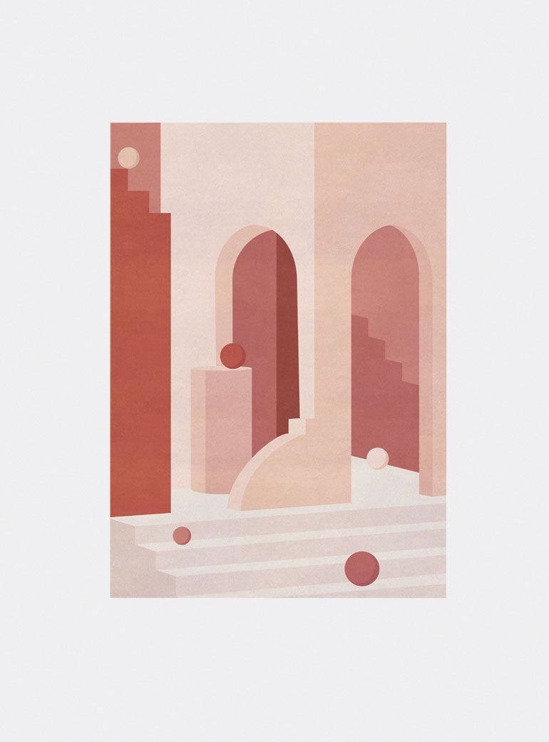 Charlotte Taylor + House With Spheres Print