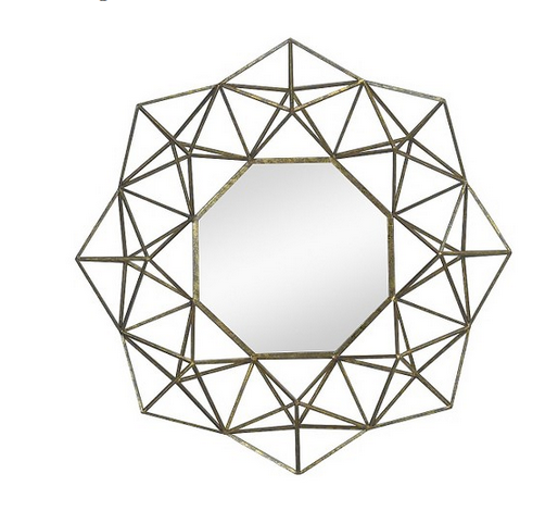 Target + Large Gold Geometric Mirror