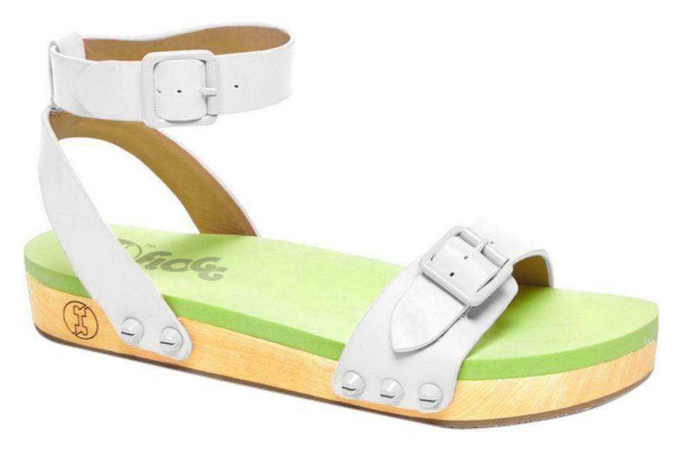 Flogg + Noelle White Platform Sandals