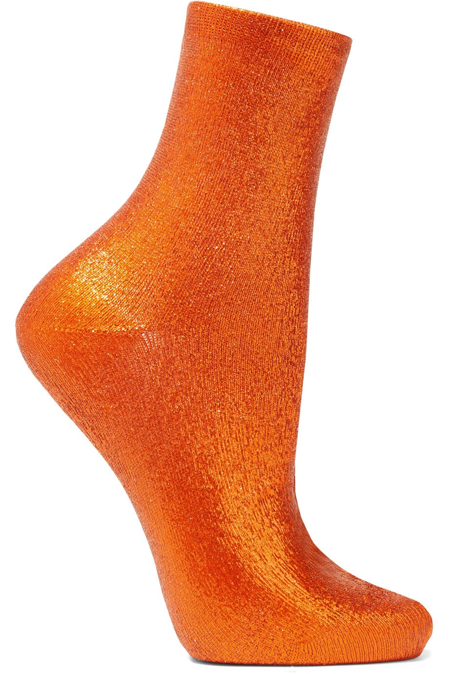 Maria La Rosa + Metallic Coated Silk-Blend Socks